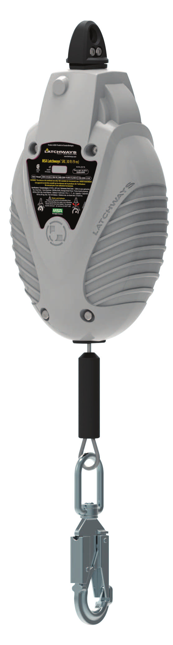 MSA 62209-00US Latchways Standard Cable Self-Retracting Lifeline ...