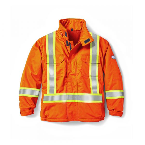 RASCO HI-VIS FR BOMBER JACKET ORANGE WITH 4" REFLECTIVE STRIPING - FR6 ...